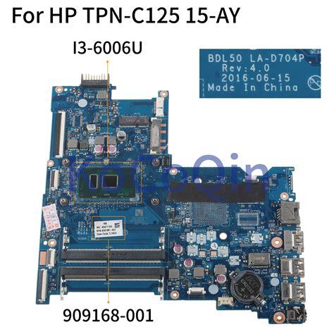 KoCoQin Laptop Motherboard For HP Pavilion TPN C125 15 AC 41 OFF