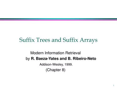 ppt suffix trees and suffix arrays powerpoint presentation free