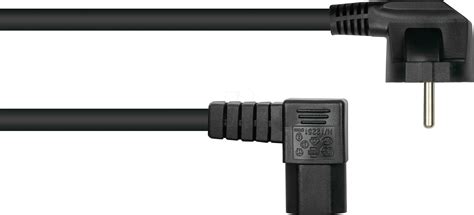 Km Sk0151 S018 Safety Plug Type E F 90° Angled To Socket C15 1 8m At Reichelt Elektronik