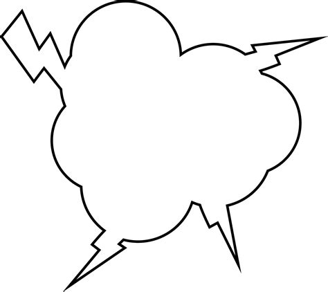 Cloud And Thunder Vector Illustration Vector Art At Vecteezy