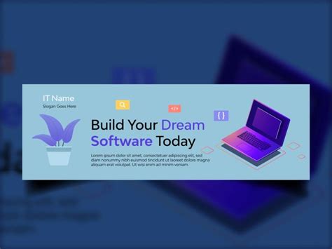 Software Company Linkedin Profile Banner Design