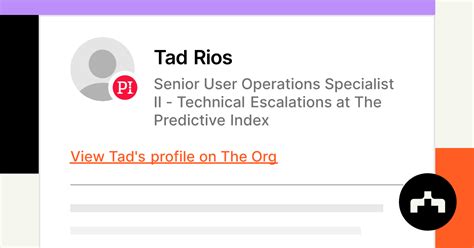 Tad Rios Senior User Operations Specialist Ii Technical Escalations