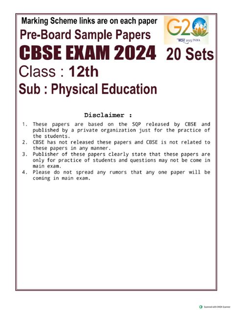 Physical Education Class 12 Pdf