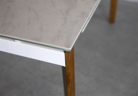 Malia 63 Extendable Ceramic Dining Table Scandesigns Furniture