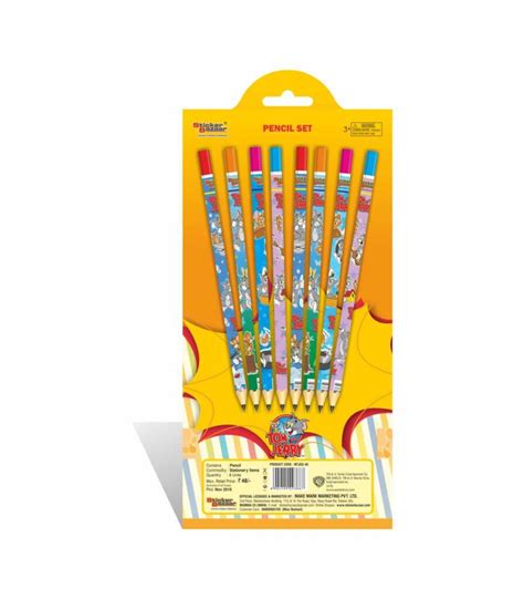 Sticker Bazaar Tom And Jerry T Set Pencil Set Of 8pack Of 2