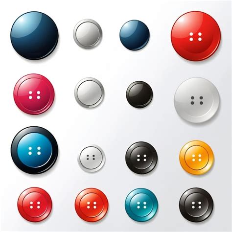 A Bunch Of Buttons That Sayno Buttonson It Premium Ai Generated Vector