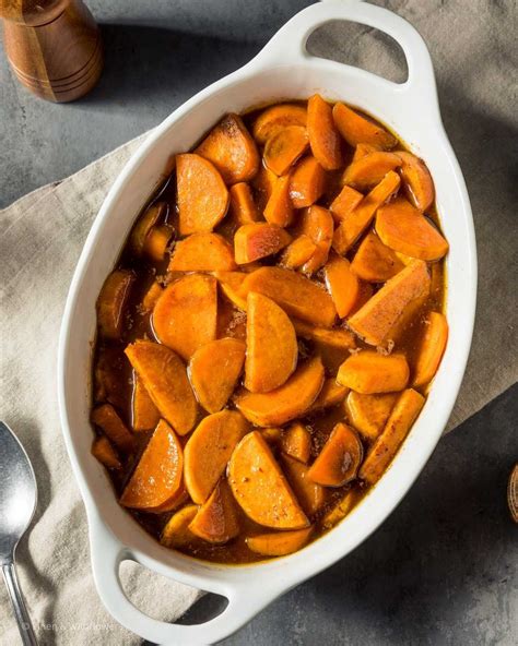 The Best Southern Style Candied Yams Easy Recipe · Linen And Wildflowers