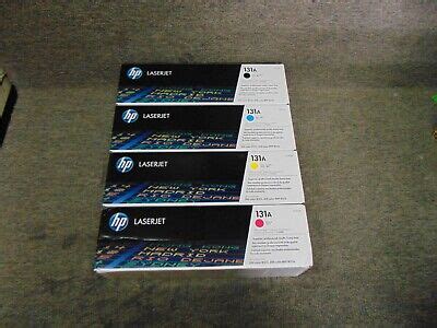 GENUINE 4 Pack HP 131A CMYK CF210A CF211A CF212A CF213A Toners CF210AQ1 ...