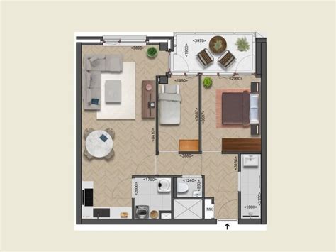 A Beautiful 2d Colored Plan For Marketing Upwork