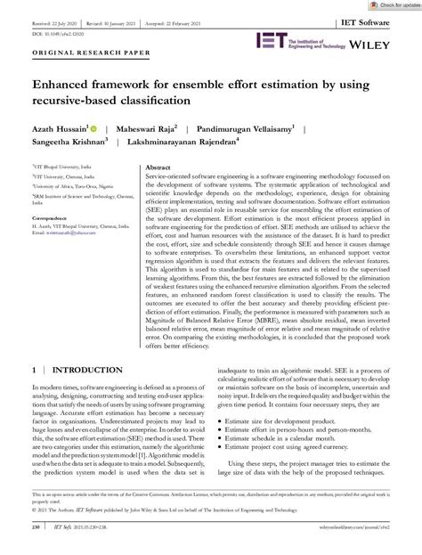 Enhanced Framework For Ensemble Effort Estimation By Using Recursive