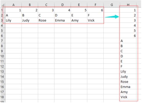 Convert Multiple Rows To One Column Excel Printable Online
