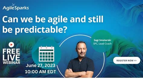 Agilesparks North America On Linkedin Webinar Agile Predictability