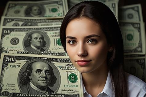Stack Of 100 Dollar Bills Premium Ai Generated Image