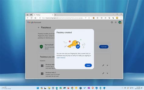 Windows 11 Introduces Passkeys For Passwordless Sign Ins To Google