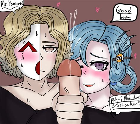 Rule 34 Blonde Hair Blue Hair Chiebukuro Setsuka Danganronpa