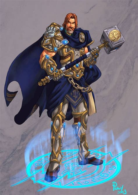 Uther The Lightbringer By Pulyx On Deviantart Concept Art Characters