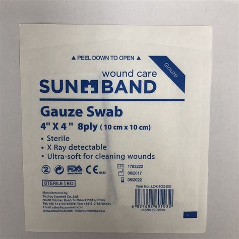 Disposable Absorbent Cotton Gauze Swab Withwithout Sterilization