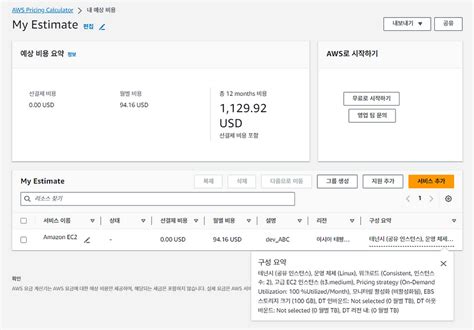 Aws 비용 계산하기 10분 안에 알아보는 Aws 요금 계산기 사용법