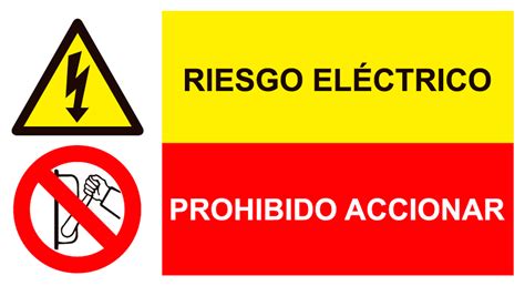Cartel Riesgo Eléctrico Y No Accionar 23x425 Cm Leroy Merlin
