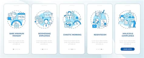 Premium Vector Walkthrough Cognitive Computing Features With Blue Icons
