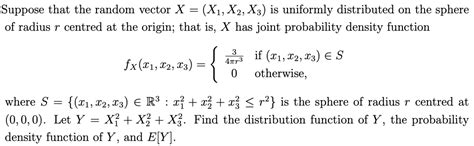 Solved Suppose That The Random Vector X X1 X2 X3 Is