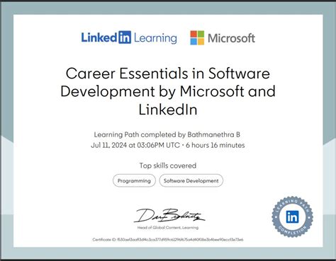 Linkedinlearning Microsoft Softwaredevelopment Careerdevelopment Professionalgrowth