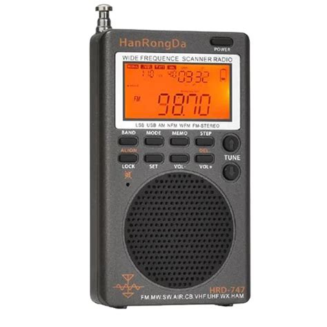 Портативный многодиапазонный радиоприемник HanRongDa HRD-747 FM/MW/SW ...