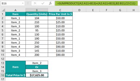 Sumproduct With Multiple Criteria Formula Examples How To Use
