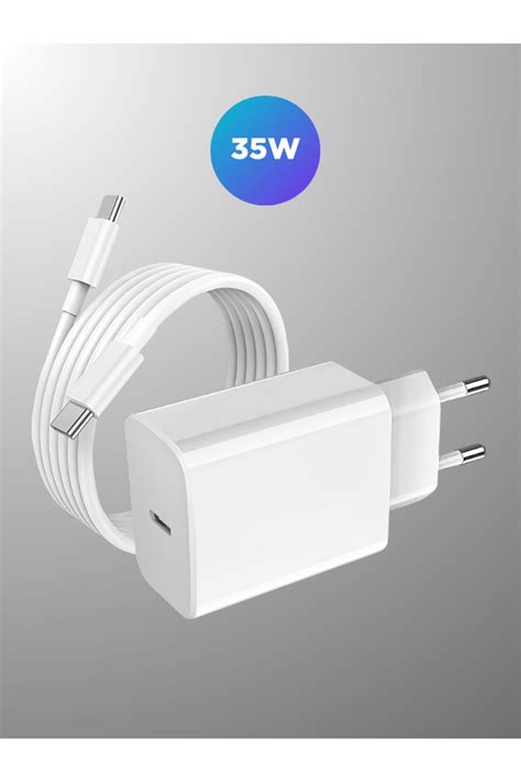 Tntech 35w Type C Type C Girişli Adaptör Ve Kablo Hızlı Şarj Aleti