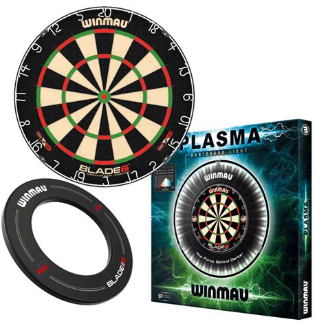 Winmau Blade 6 Dartboard PDC Surround Winmau Plasma Beleuchtung Im
