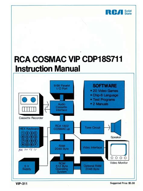 Cosmac Vip Instruction Manual 1978 Pdf Compact Cassette Subroutine