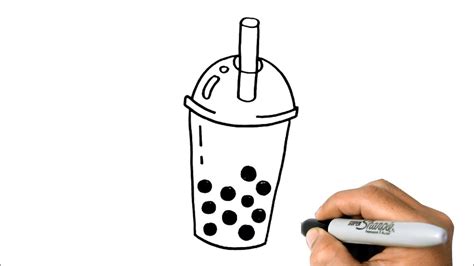Boba Drink Drawing