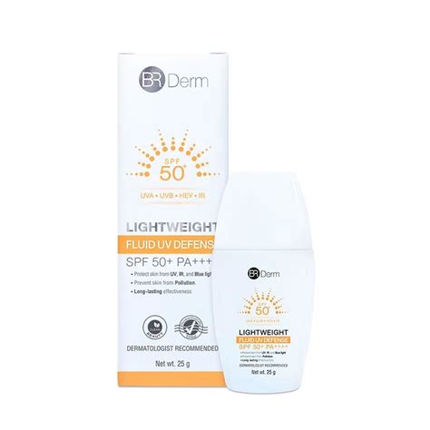 Br Derm Lightweight Fluid Sunscreen Spf 50 Pa 25 G ผลิตภัณฑ์กัน