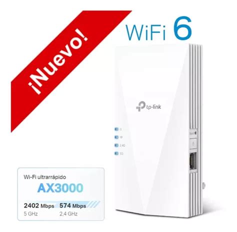 Extensor Repetidor Wifi Gigabit Dual Band Tp link Re x Cuotas sin interés