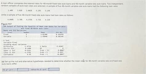 Solved B Figure Gives The JMP Output Of Using The Chegg Com