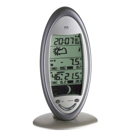 Analogue Radio Controlled Alarm Clock Tfa Dostmann