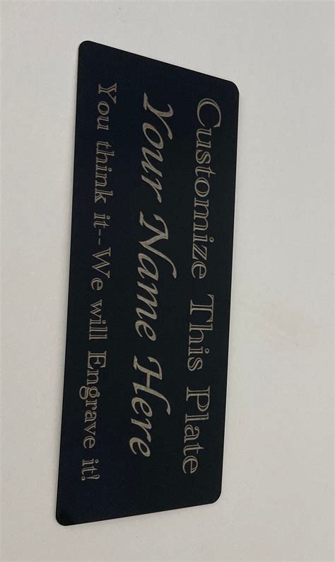 Laser Engraved Brass Plate Customized Memorial Plaque Name Plate