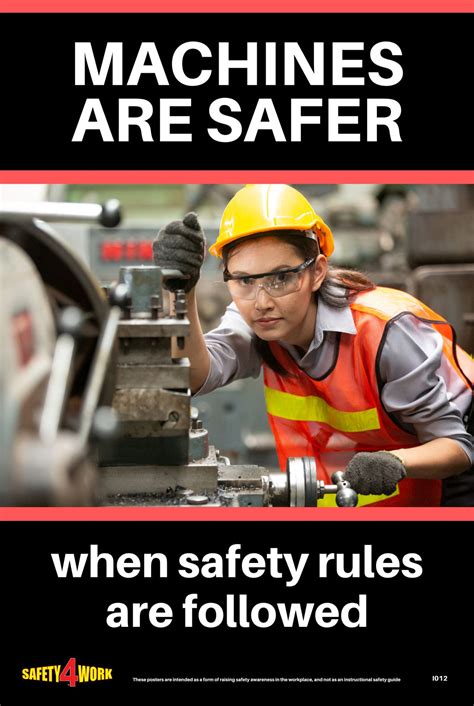I012 Industrial Workplace Safety Poster Safety4work
