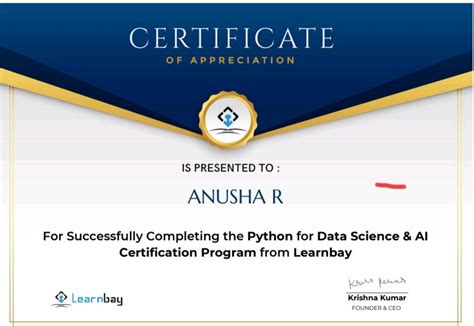 Anusha Raghavendran On Linkedin Python Datascience Learnbay
