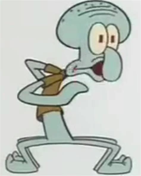 Squidward Scared