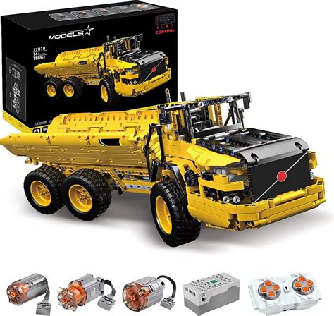 Mould King 17010 Technology Articulated Hauler Building Kit, Remote ...