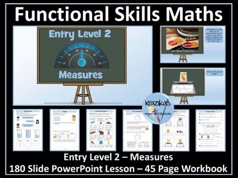 functional skills maths entry level 2 teaching resources
