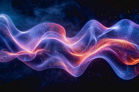 Digital Matrix Data Waveform On Music Dynamic Wave Abstract Concept