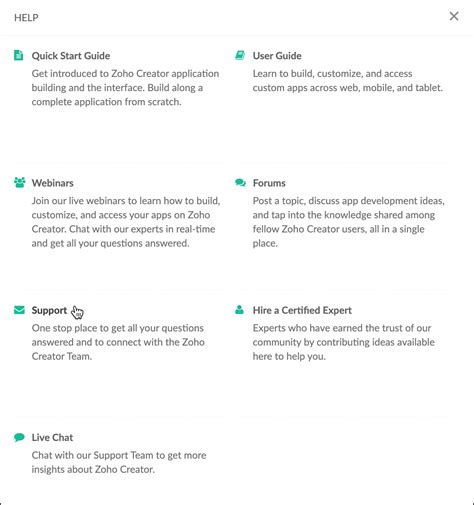 Grant Edit Access To Zoho Support Applications Zoho Creator Help