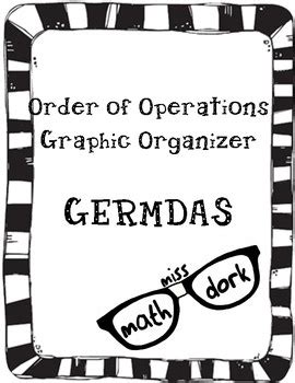 GERMDAS Order Of Operations Graphic Organizer Order Of Operations