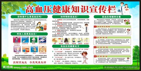 高血压知识宣传栏设计图广告设计广告设计设计图库昵图网