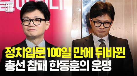 엘리베이터 문이 닫히기 전까지사퇴 의사 밝힌 뒤 고개 숙인 한동훈 Youtube