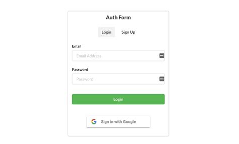 Create A Simple Authentication Form With React And Firebase By