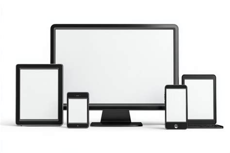 Multiple Responsive Screen And Mobile Devices Mockup Created With