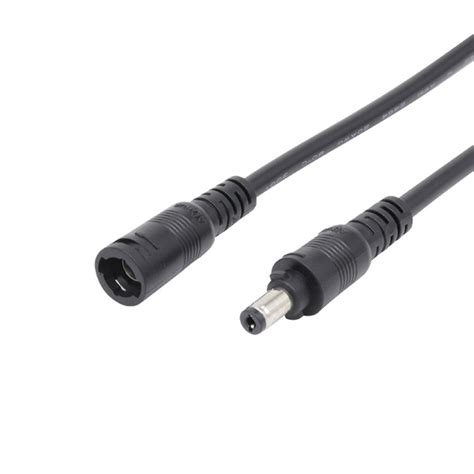 5521 5525 Jack Male Female 2 Pin Locking Dc Power Connector Molded With Cable Locking Dc Power